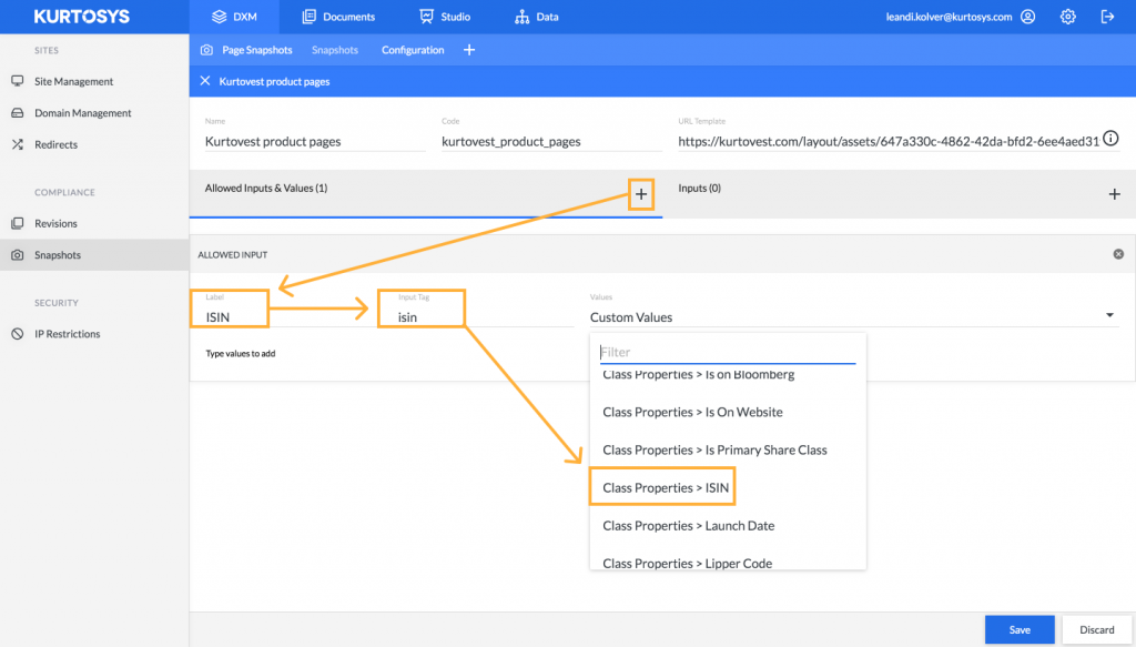 How To Configure Snapshots | Kurtosys