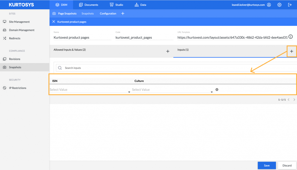 How To Configure Snapshots | Kurtosys