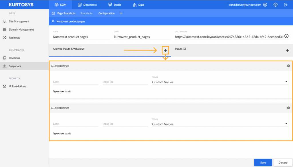 How To Configure Snapshots | Kurtosys